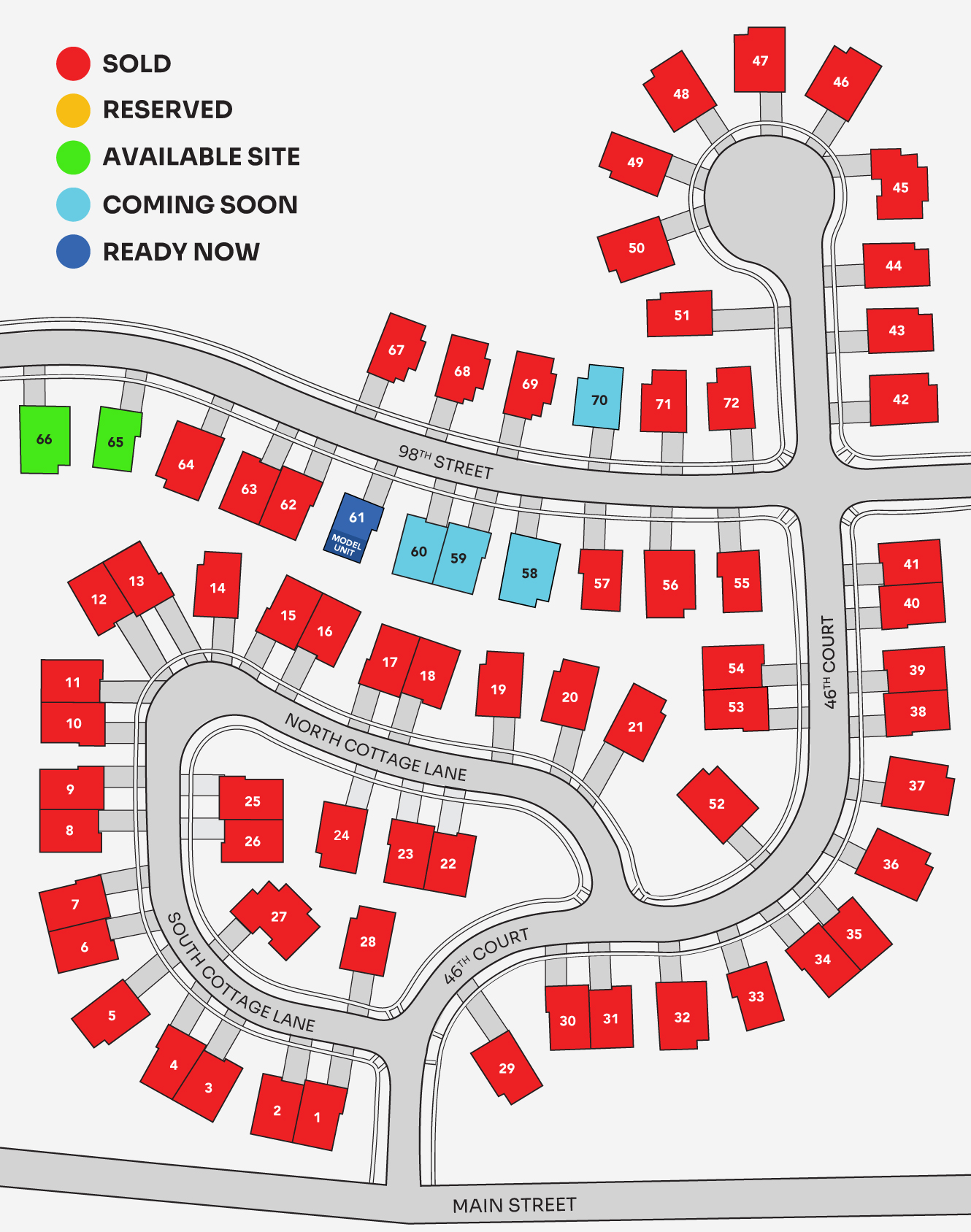 Site Map - The Cottages At Village Green